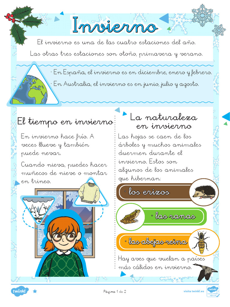 El Invierno | PDF | Invierno | Temporada de primavera)