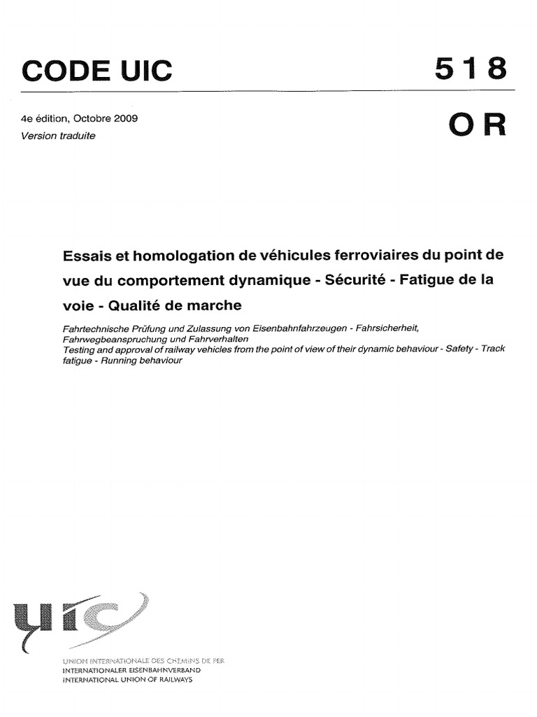Uic 518 | PDF