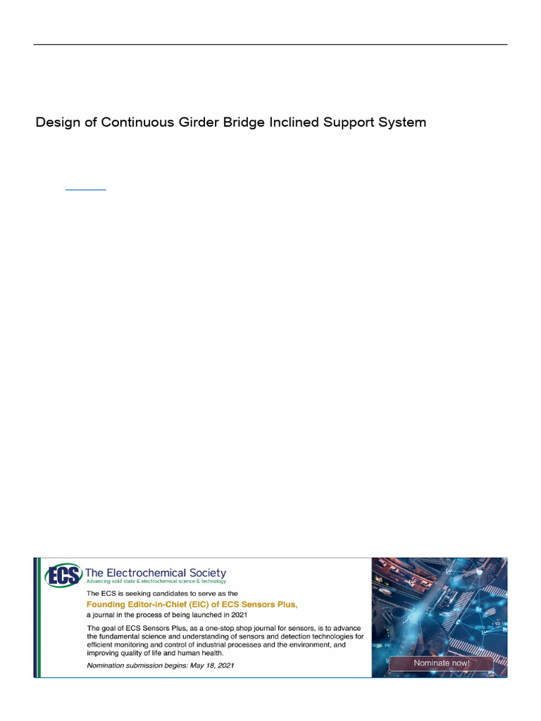 Design of Continuous Girder Bridge Inclined Suppor | PDF | Force | Beam ...