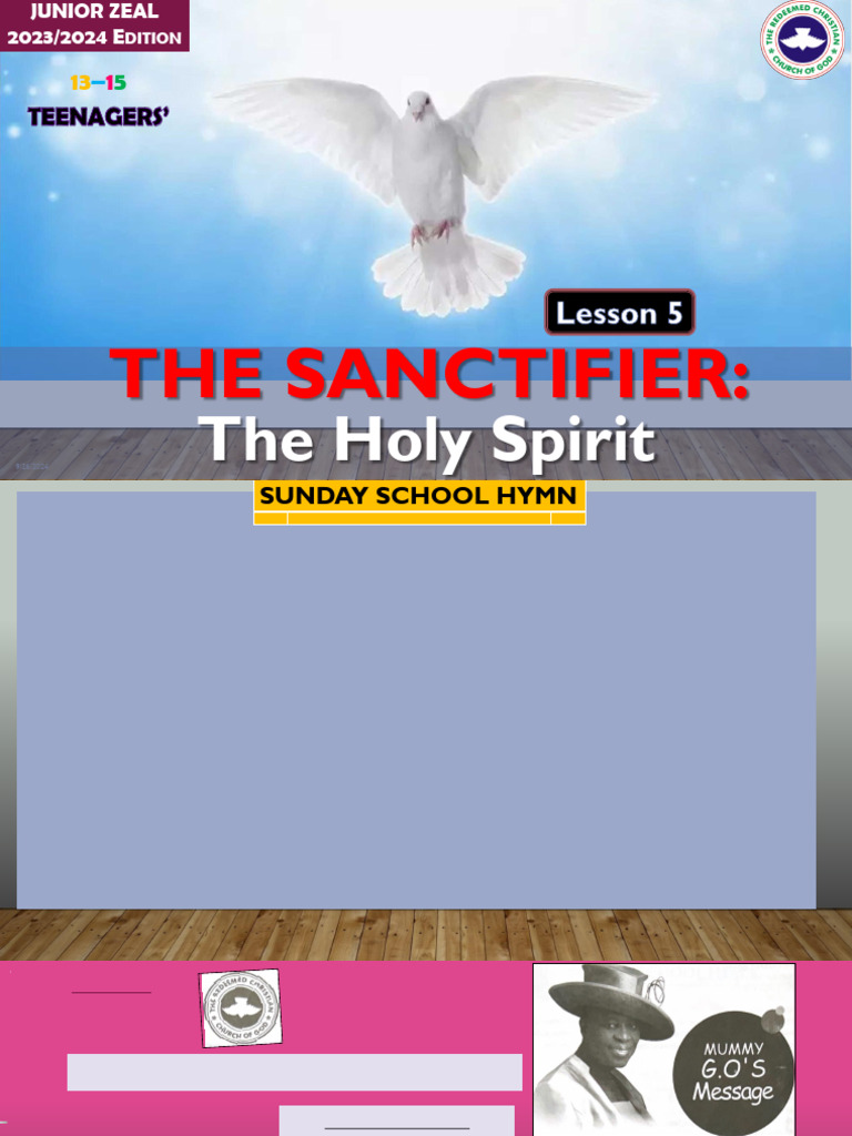 RCCG Junior Zeal: The Holy Spirit's Role | PDF | Jesus | God The Father