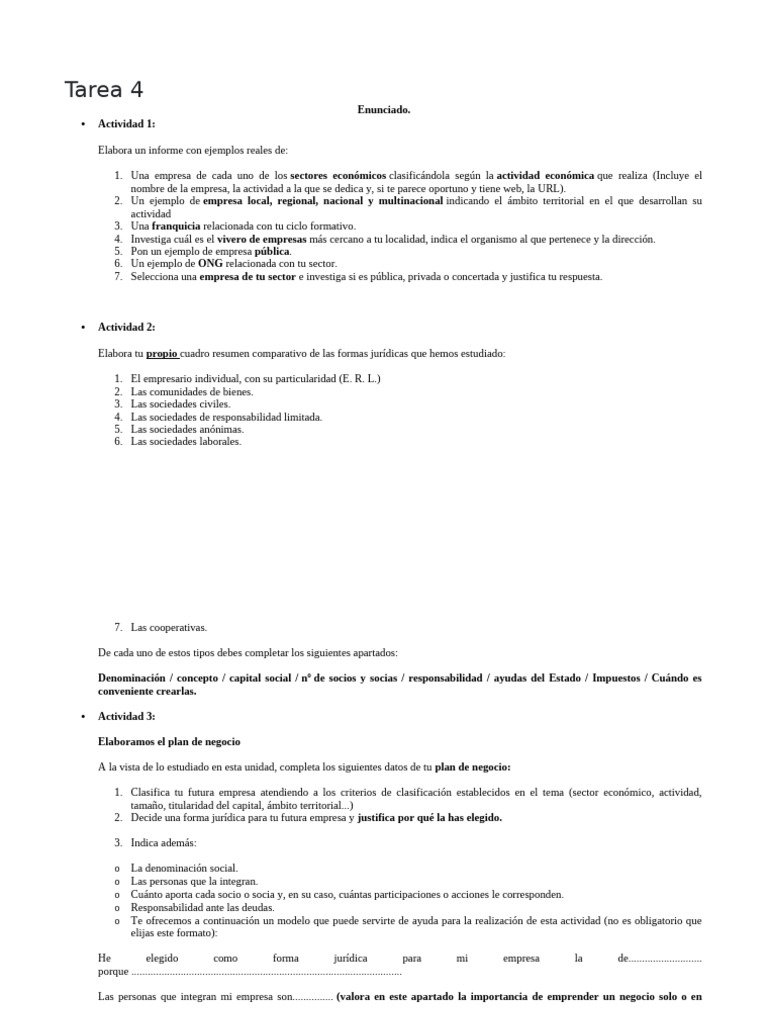 Tarea 4 | PDF | Business | Economias