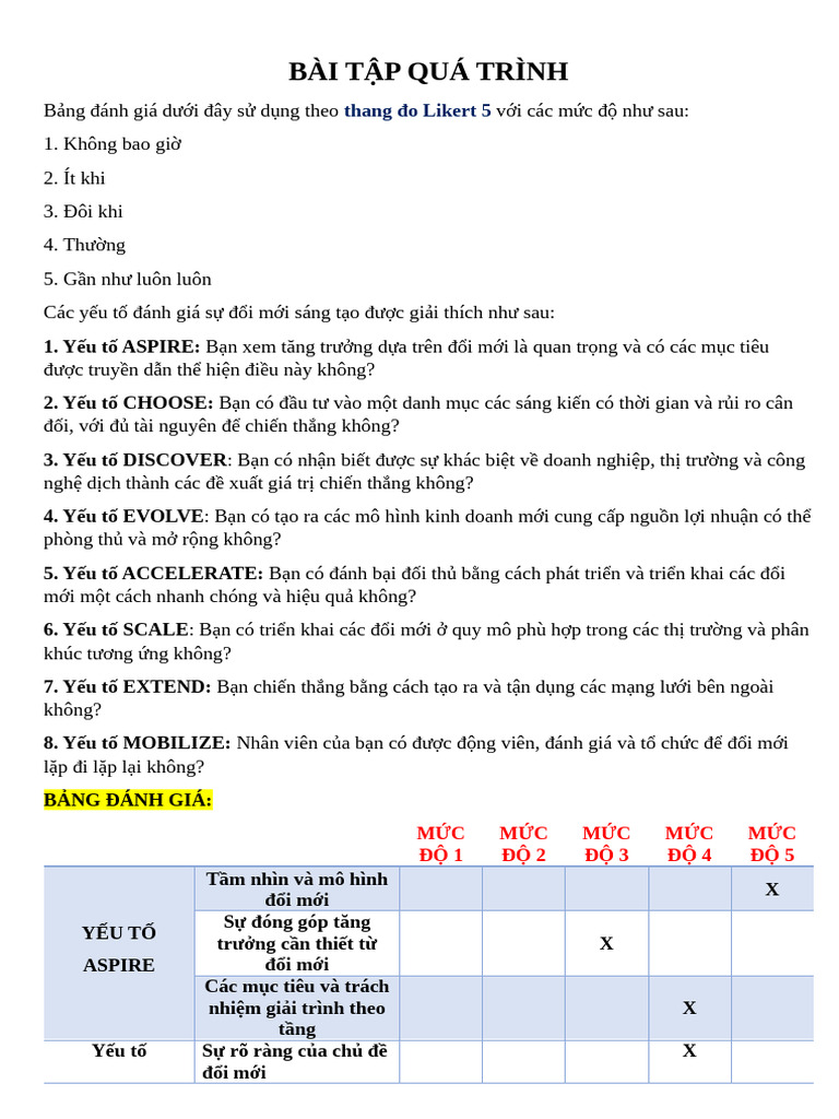 BÀI TẬP QUÁ TRÌNH Final | PDF