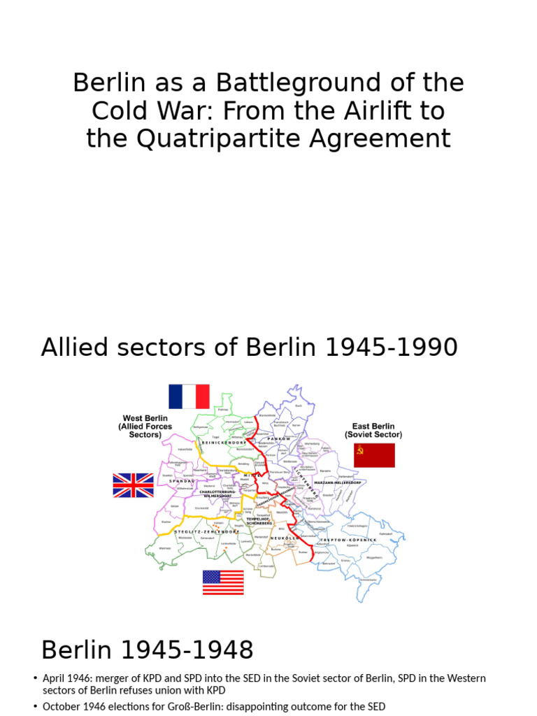 Berlin As A Battleground of The Cold War Lang 2 | PDF | East Germany ...