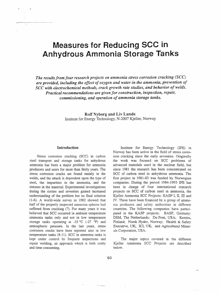 Measures For Reducing SCC | PDF