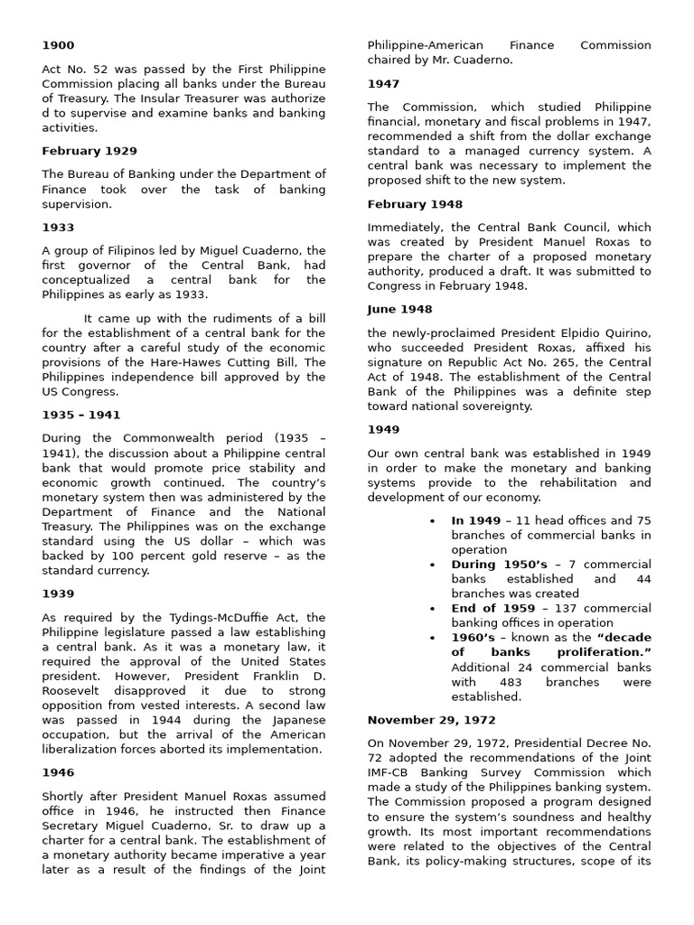 FM4 - BSP History | PDF | Philippines | Government