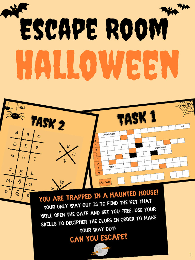Halloween Escape Room Activities | PDF | Computing