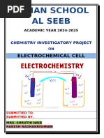 Chemistry Project On Electrochemical Cell | PDF | Redox | Electrochemistry