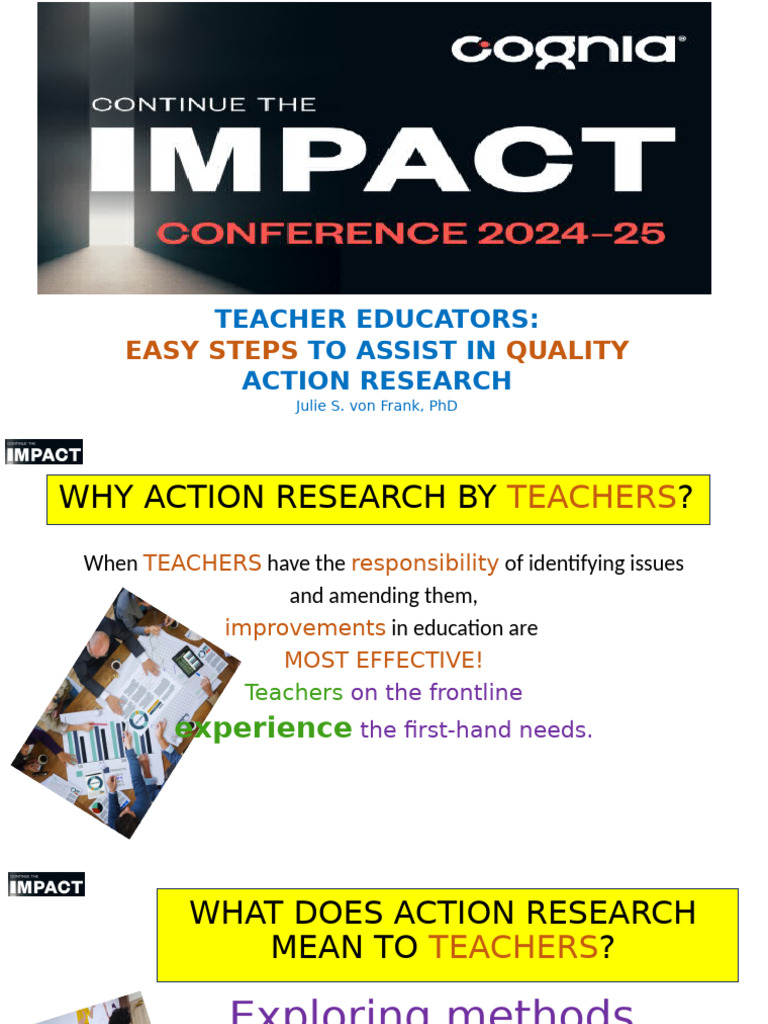 PPT Without Video and Some Photos | PDF | Teachers | Action Research