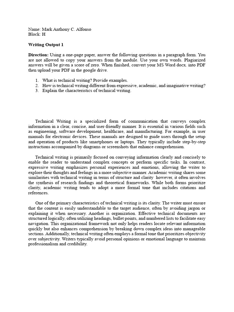 Alfonso, Mark Anthony BSCRIM-3H | PDF | Information | Writing