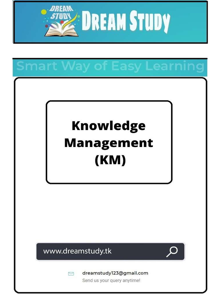 KM Unit 1 (WWW - Dreamstudy.tk) | PDF
