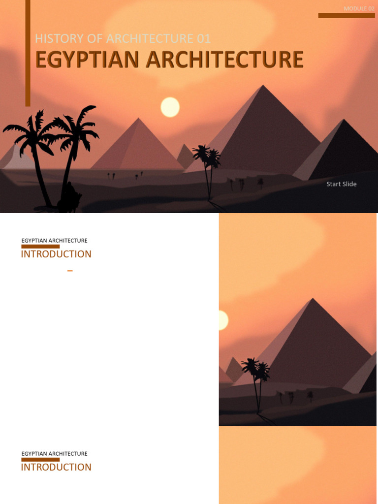 Egyptian Architecture Whole Module | PDF | Egyptian Pyramids | Horus