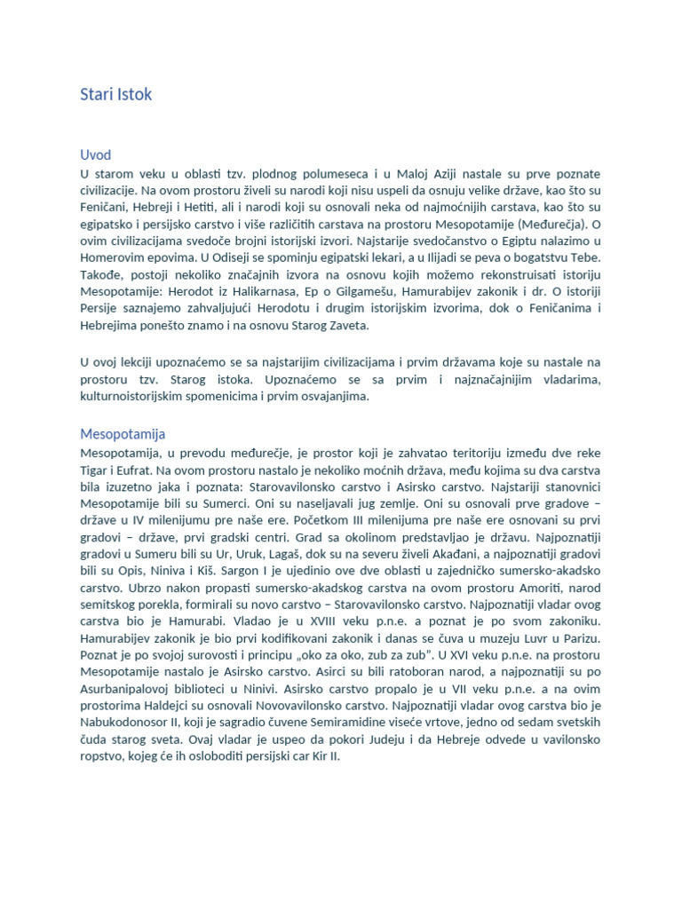 Stari Istok | PDF