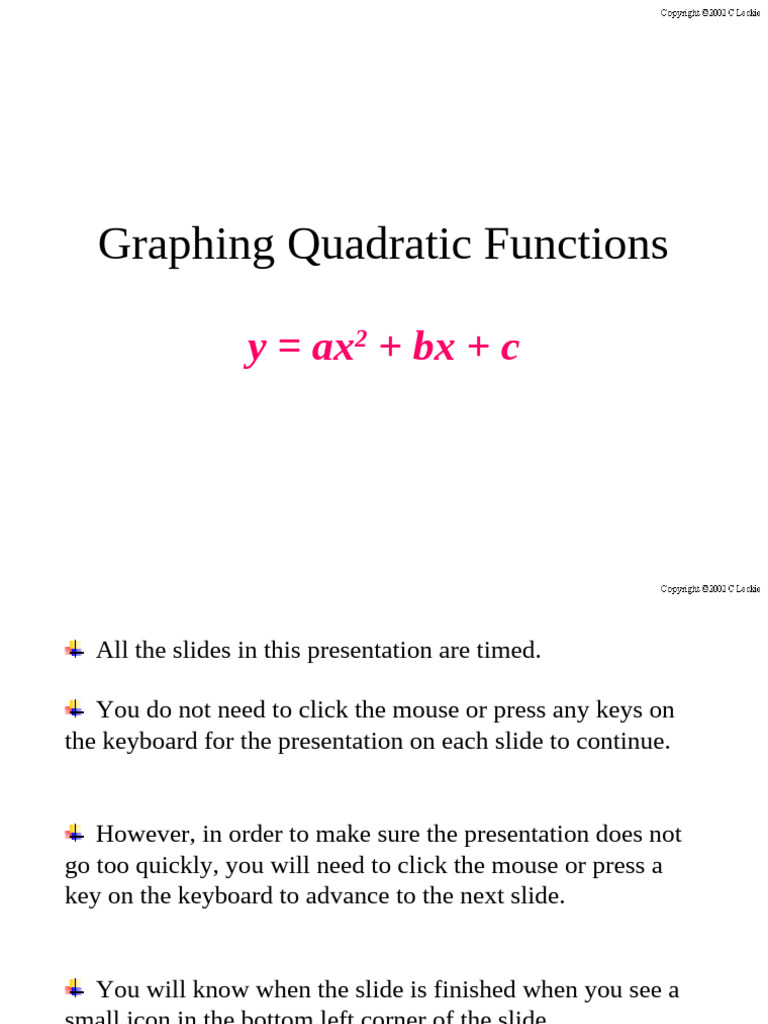 Quad Graph Equations | PDF | Quadratic Equation | Mathematical Objects