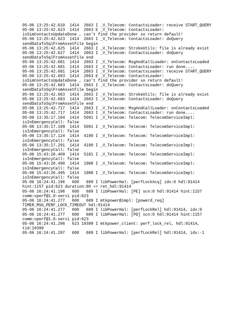 Log | PDF | Computers