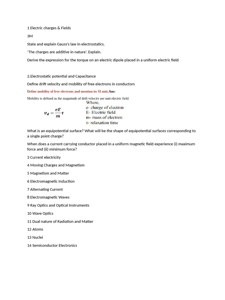 1 Electric Charges | PDF | Teaching Methods & Materials | Science ...