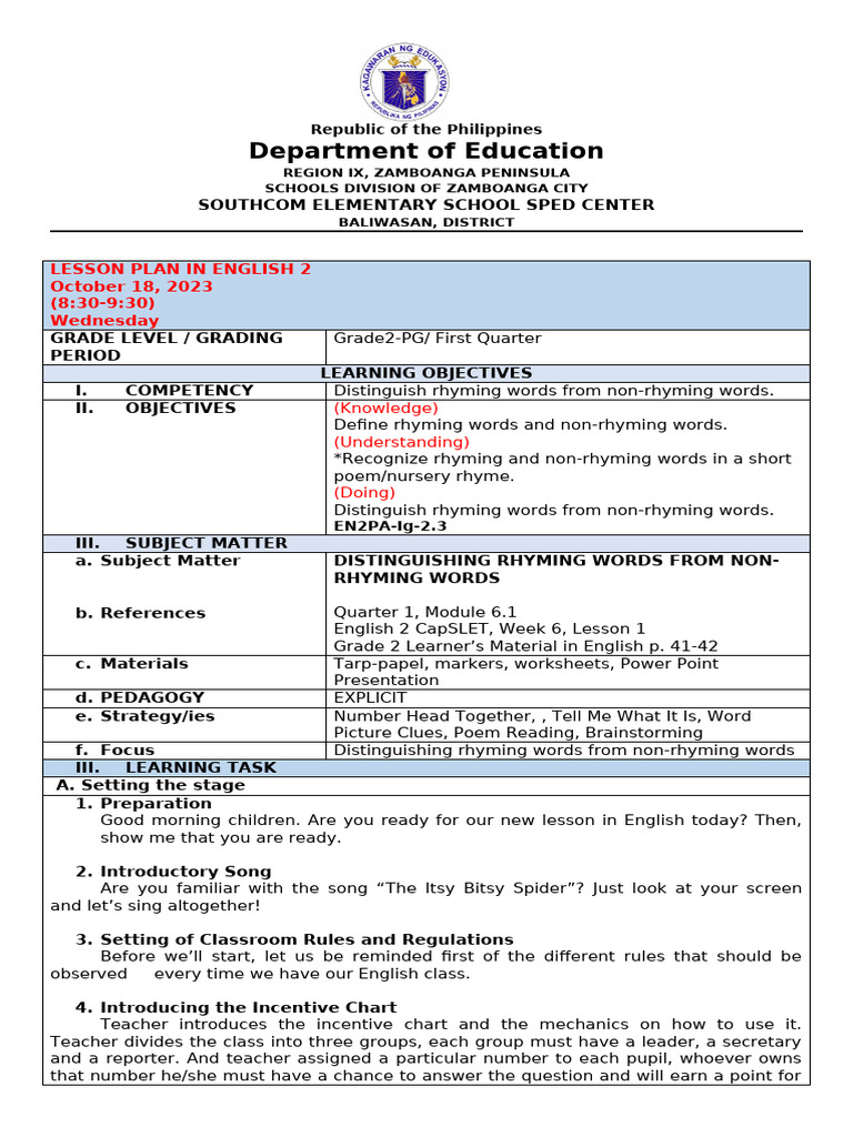 ENGLISH 2 | PDF | Learning | Behavior Modification