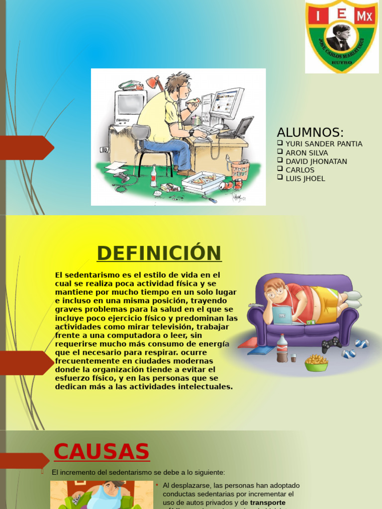 Sedentarismo YURI | PDF | Estilo de vida sedentario | Obesidad