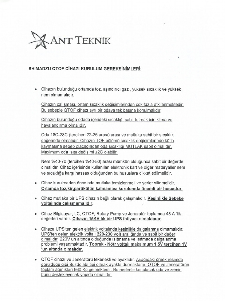 LC QTOF Spesifikasiyalar | PDF