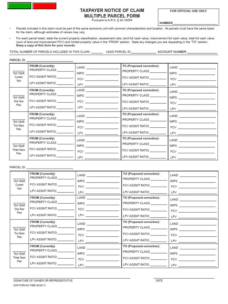 Taxpayer Notice of Claim Form | PDF | Taxes | Internal Revenue Service