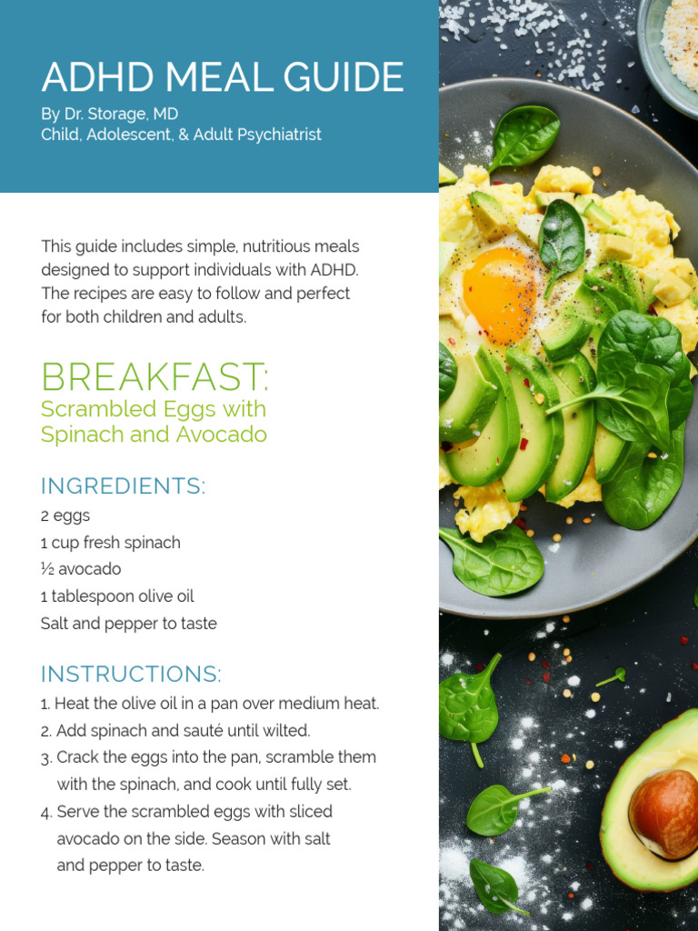 ADHD Meal Guide | PDF | Muffin | Baking