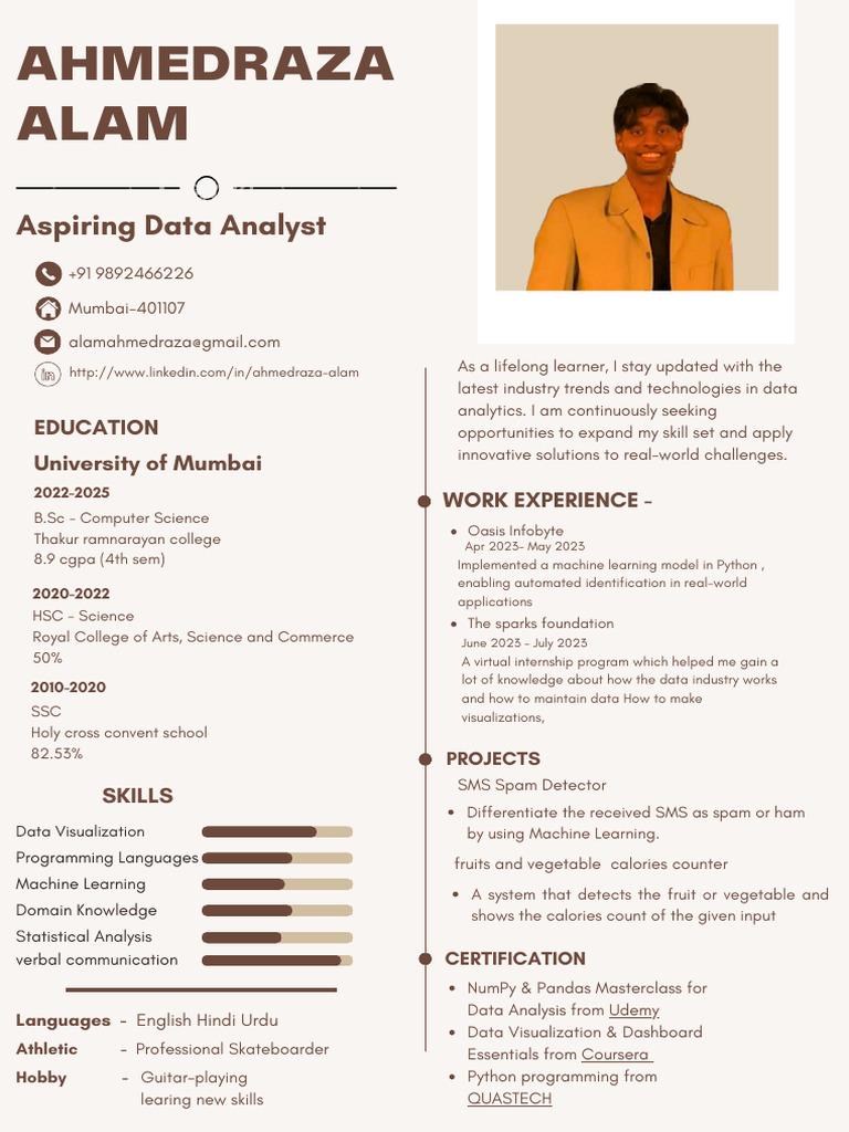 Resume 2024 | PDF | Machine Learning | Computing