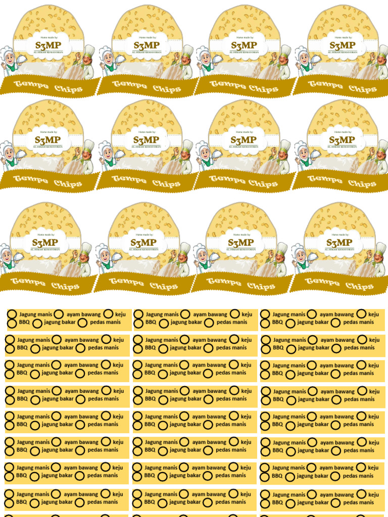 Keripik Tempe dan Jagung Manis Variasi | PDF | Cooking, Food & Wine