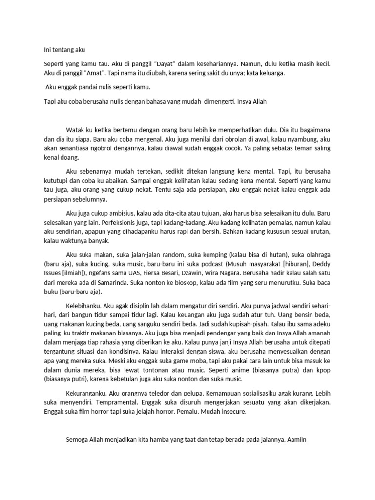 Ini Tentang Aku | PDF