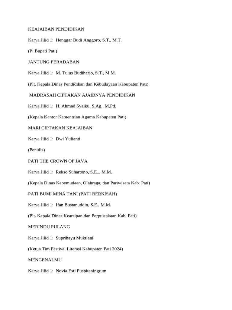 Jilid Lengkap Kumpulan Penulis Nadi Bumi Mina Tani | PDF