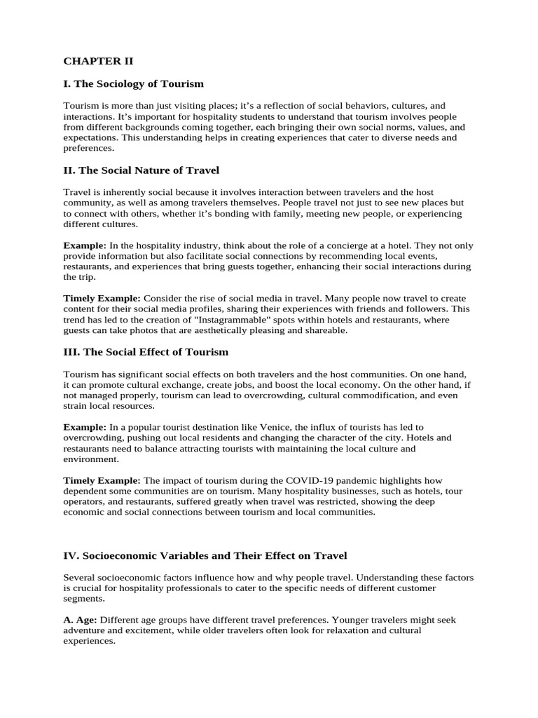 Chapter Ii | PDF | Tourism | Hotel