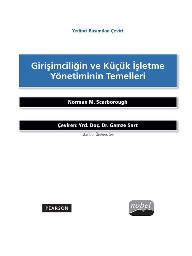 Girisimciligin Ve Kucuk Isletme Yonetimi | PDF Girisimciligin Ve Kucuk Isletme Yonetimi | PDF