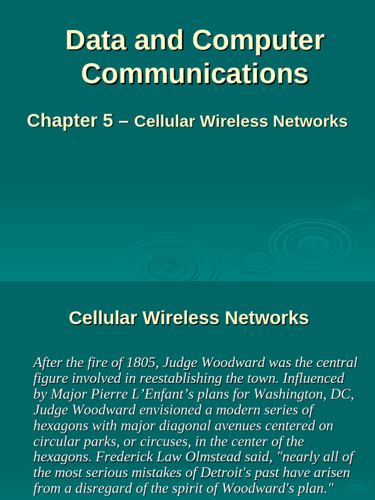 05 CellularWirelessNetworks | PDF | Cellular Network | Channel Access Method