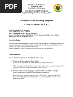 SK After-Activity Report Template | PDF