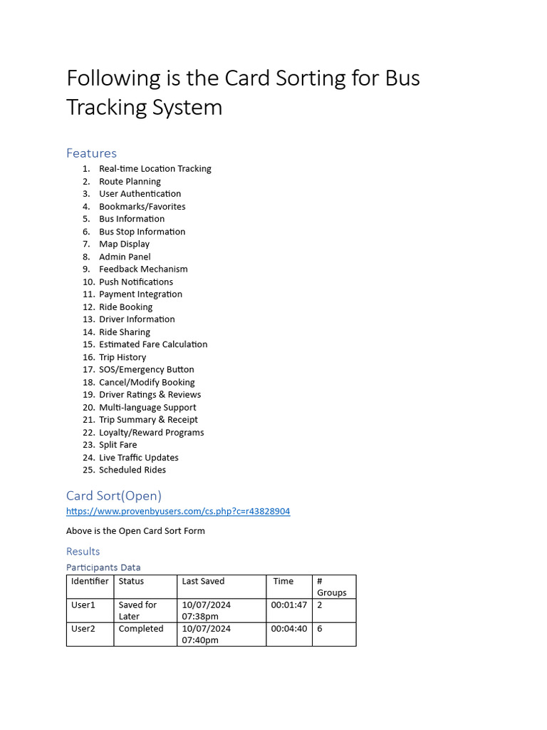 card Sorting | PDF | Public Transport | Transport