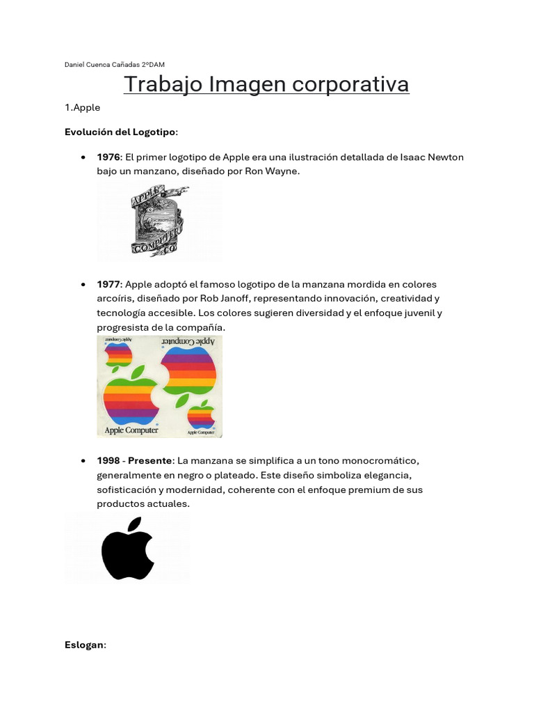 Trabajo Imagen Corporativa | PDF | Apple Inc. | Marca