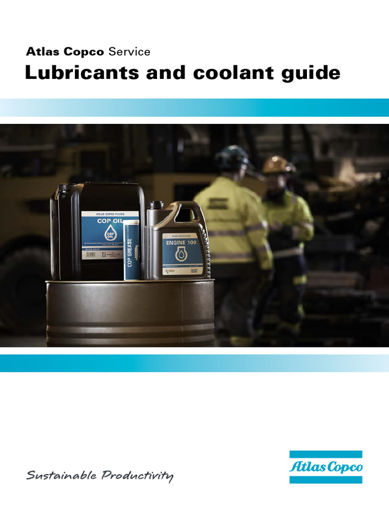 Atlas Copco COP Oil & Lubricants Guide | PDF | Motor Oil | Lubricant