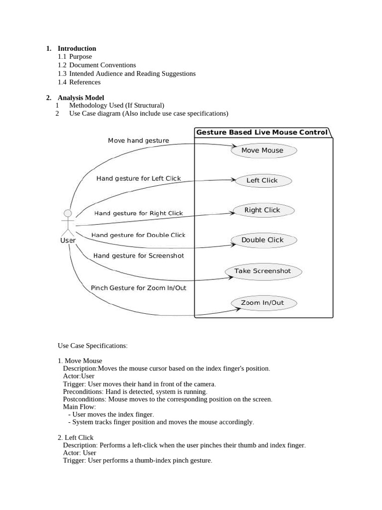 Srs Complete of Virtual Mouse Control | PDF | Information Science ...