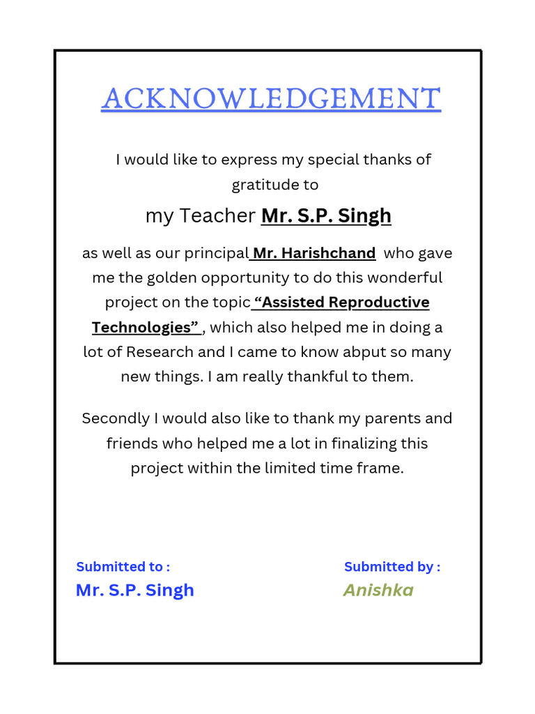 Acknowledgement 2 | PDF
