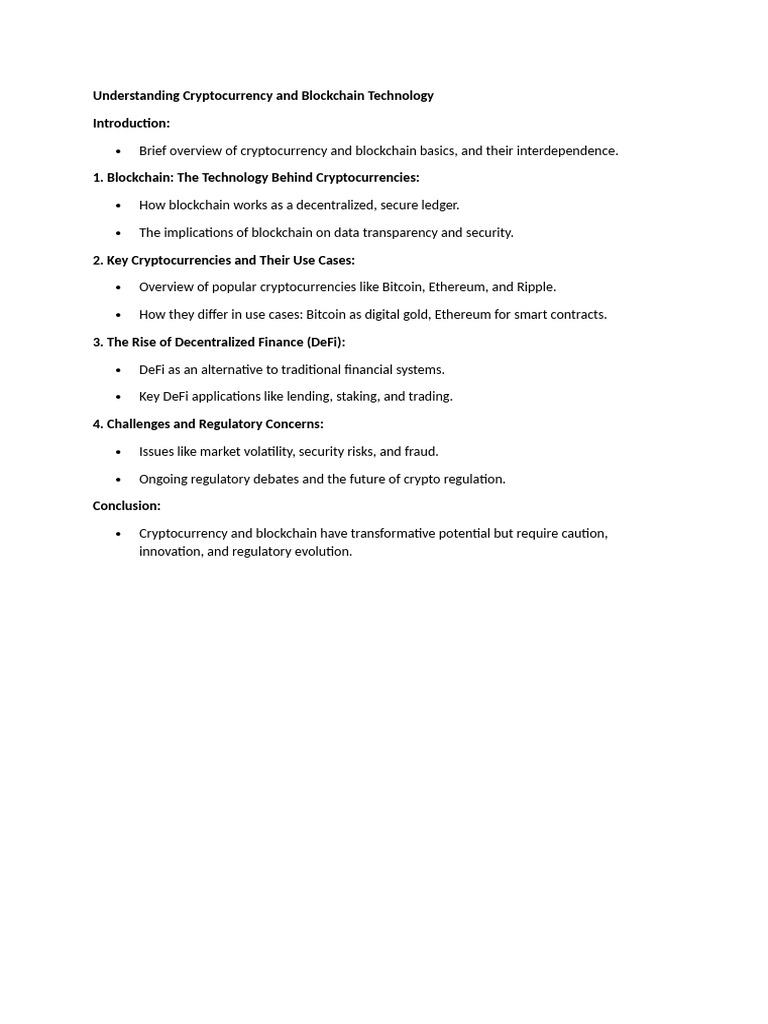 Understanding Cryptocurrency and Blockchain Technology | PDF