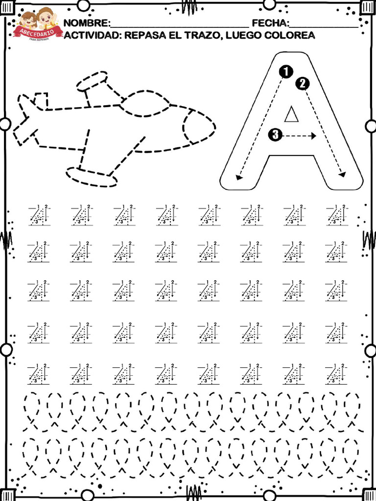 TRAZO LETRA A Fusionado Comprimido | PDF