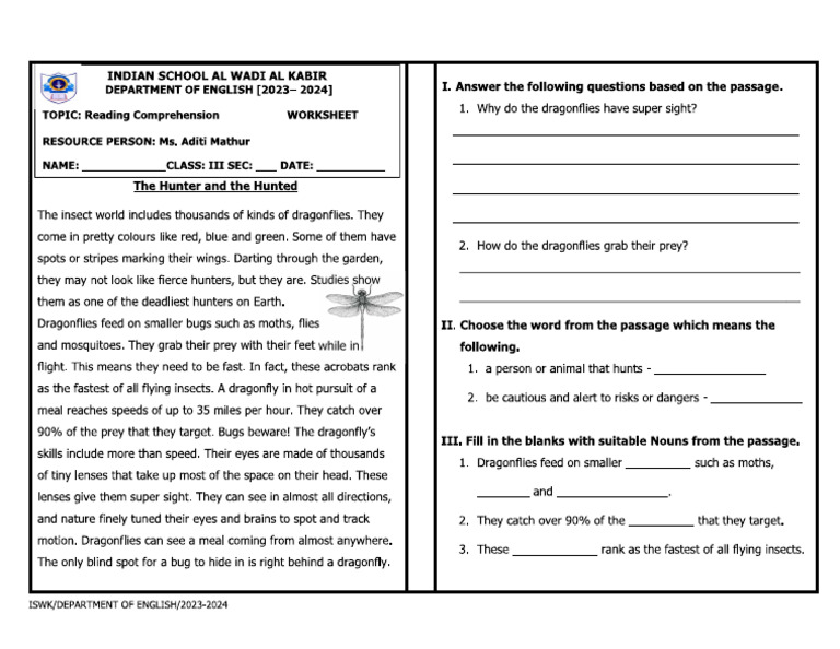 Reading Comprehension 2 | PDF