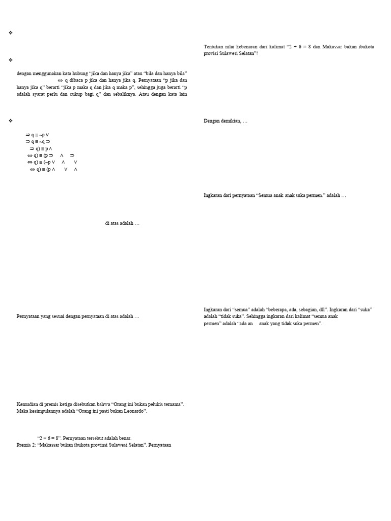 TIU Verbal Silogisme | PDF