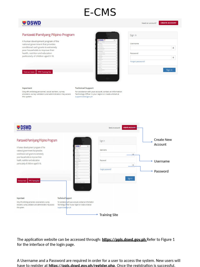 E-CMS User Access and Case Management | PDF | User (Computing) | Password