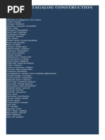 Tagalog Construction Terms Explained | PDF | Economic Sectors | Building Technology