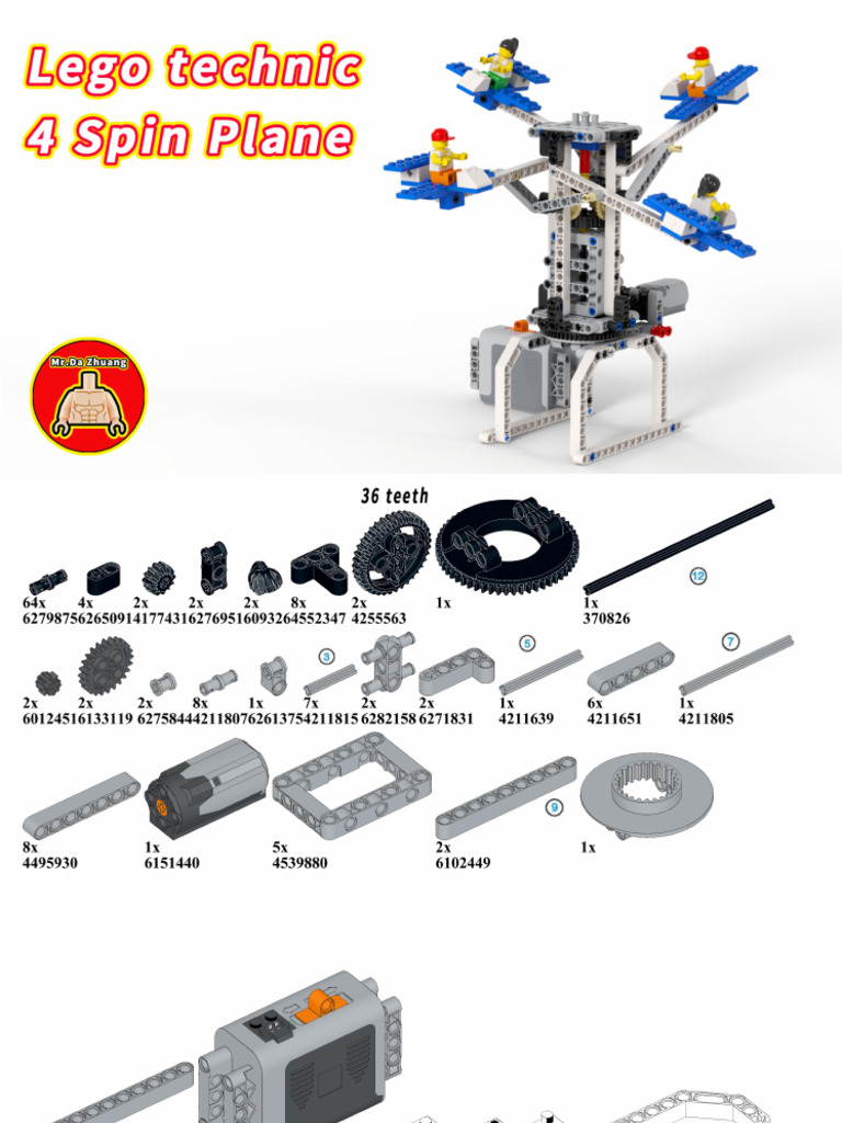 The LEGO 9686 Four-Spin Plane | PDF