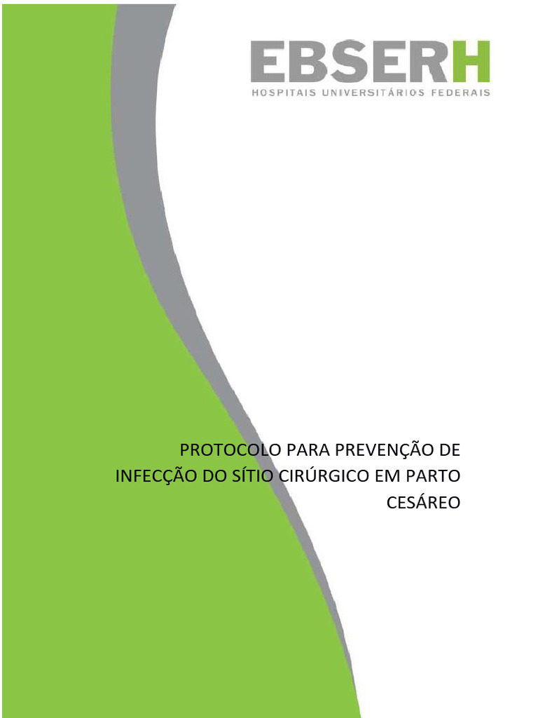POP - Ccih.011 - Protocolo para Prevenção de Infecção Do Sítio ...