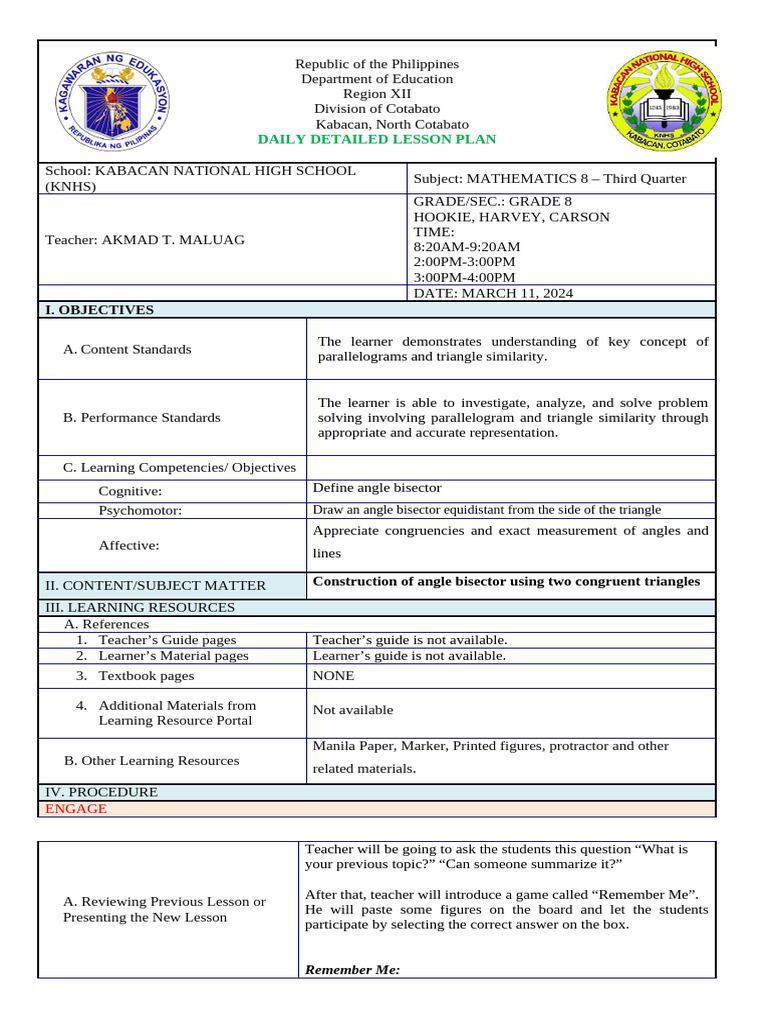 Angle Bisector Pdf Learning Cognitive Science
