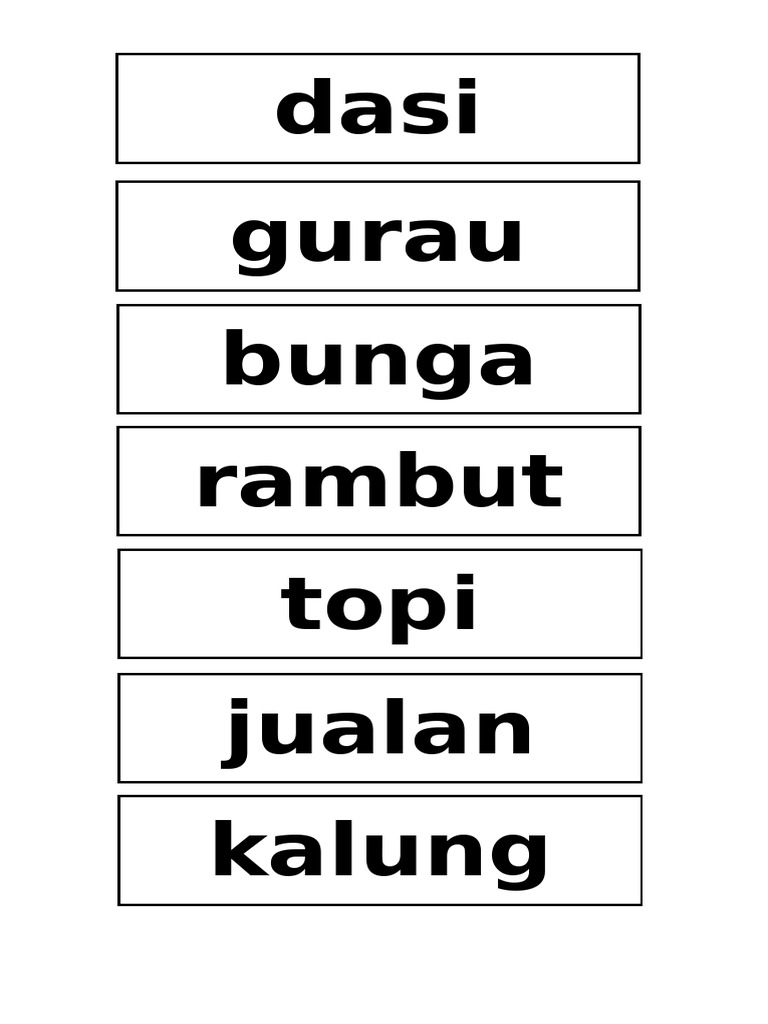 Kata Dasar Print | PDF