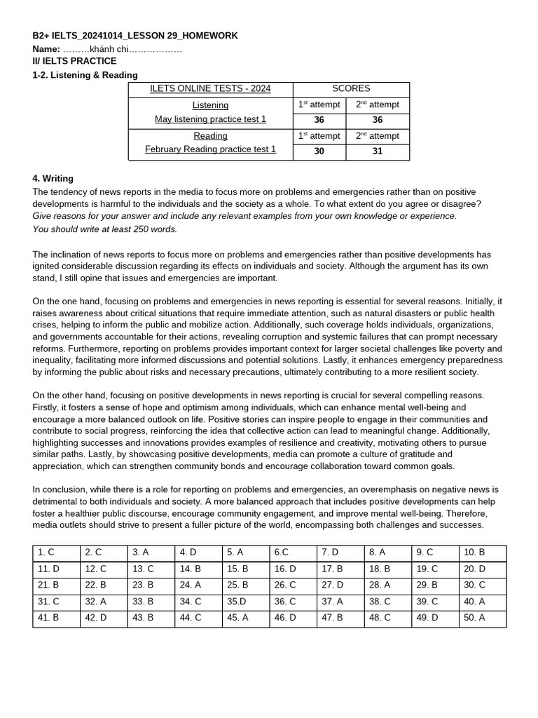 B2 Plus IELTS - Lesson 29 | PDF | Emergency | Psychological Resilience