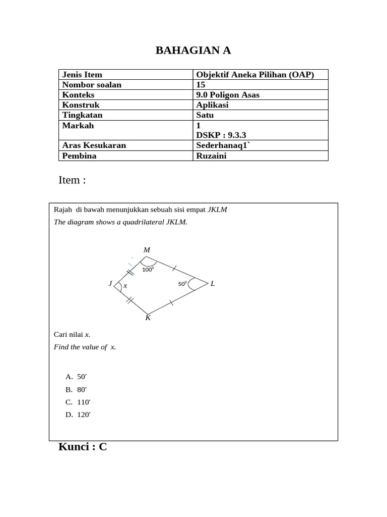 Jsi Ting 1 Kump 1 | PDF