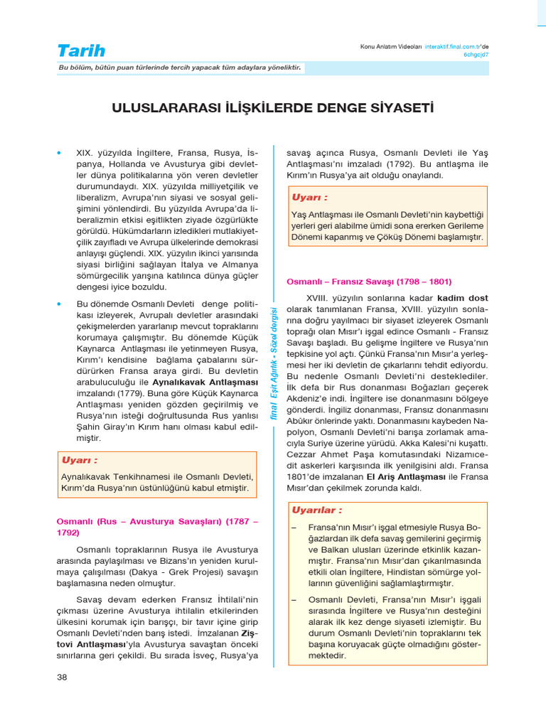 Uluslararasi Iliskilerde Denge Siyaseti | PDF